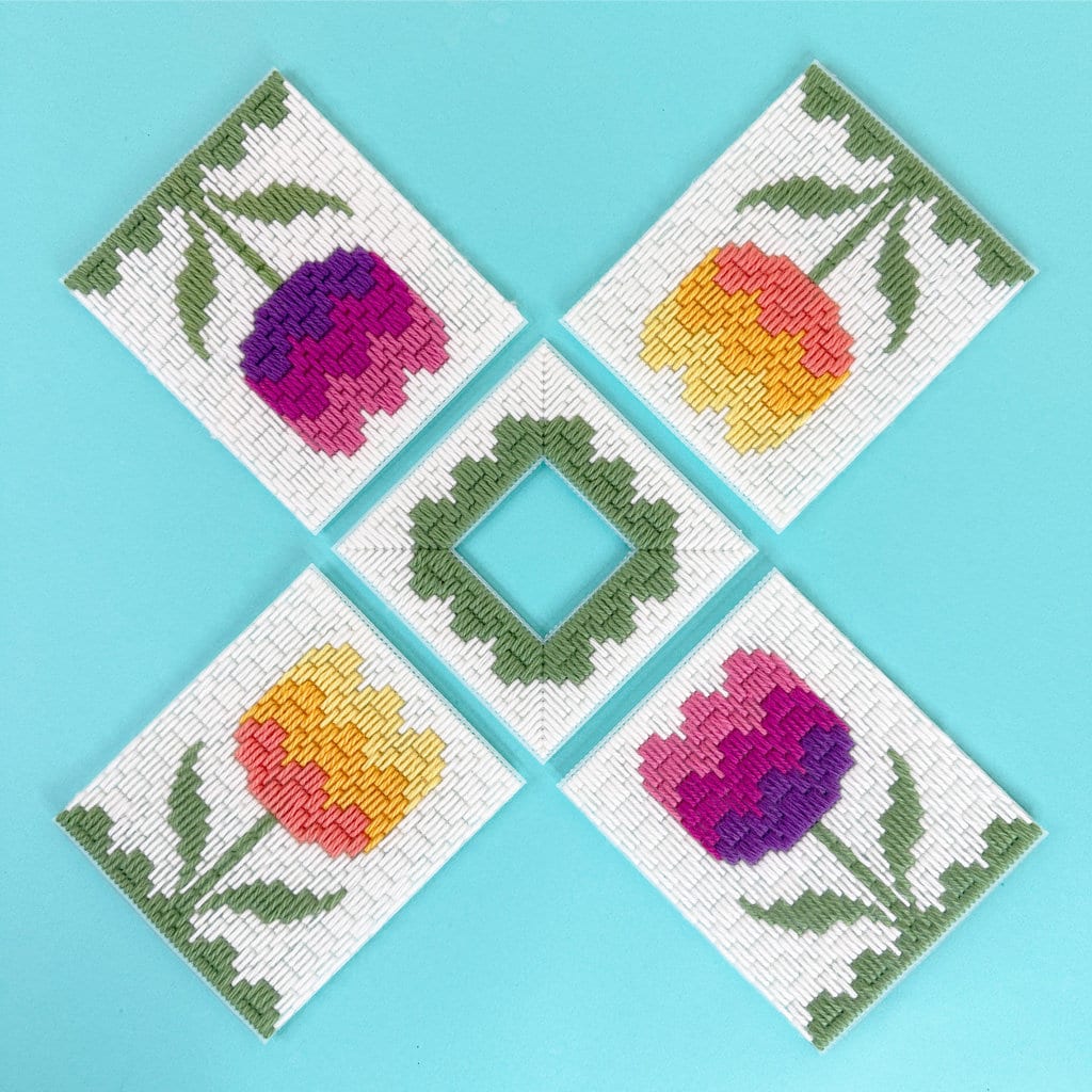 DIGITAL PATTERN: "flower Child" Bargello Tissue Box Cover - Bargello ...