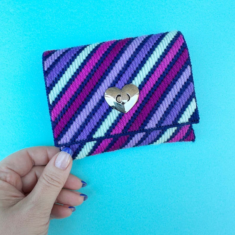 DIGITAL PATTERN: "tainted Love" Bargello Change Purse - Bargello ...
