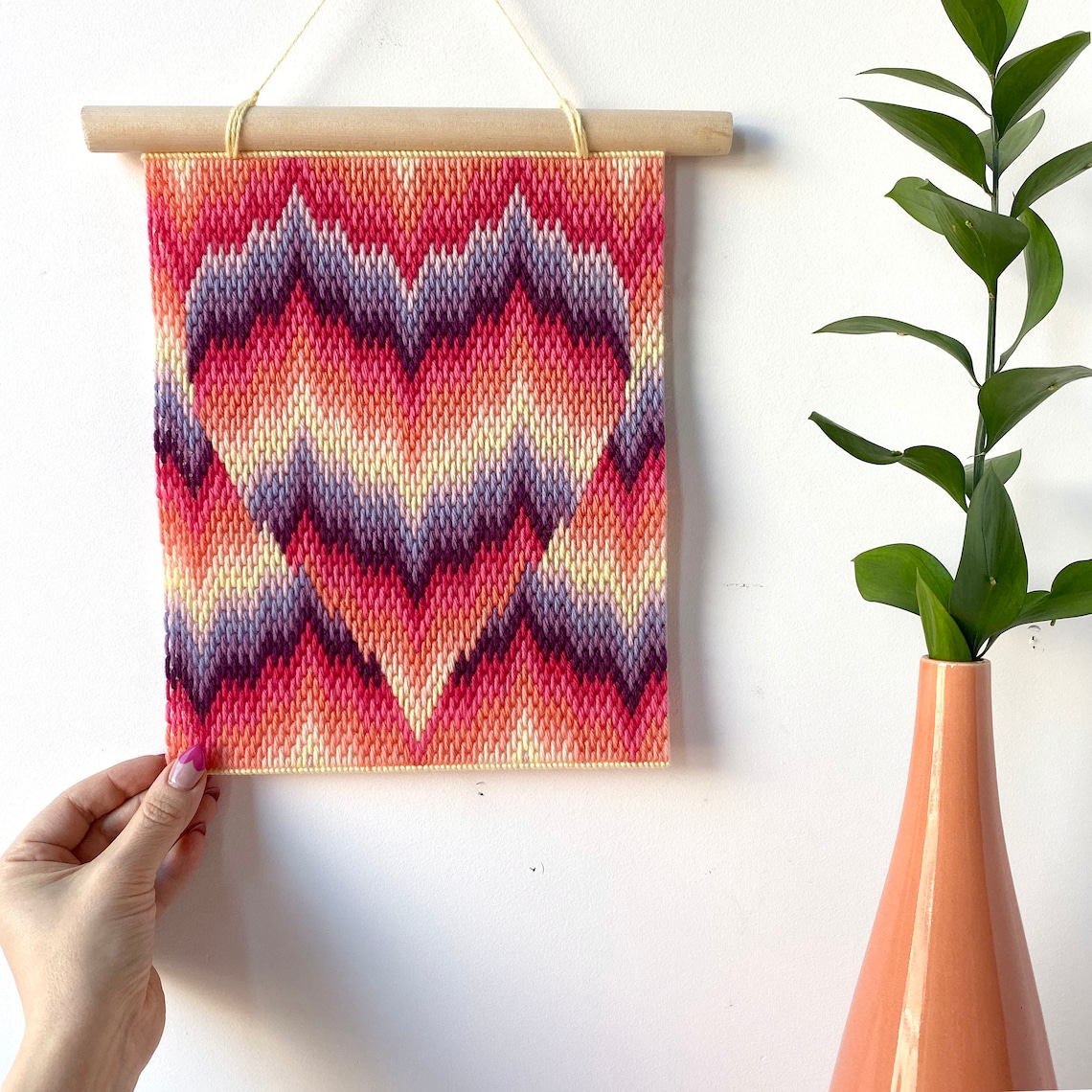 DIGITAL PATTERN: total Eclipse of the Heart Bargello Wall Hanging ...