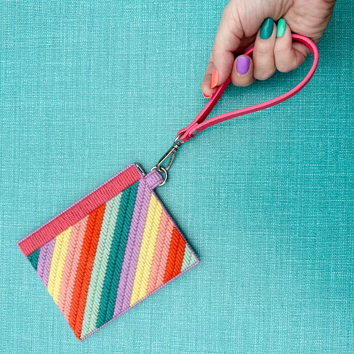DIGITAL PATTERN: "walking on Sunshine" Bargello Wristlet - Bargello ...