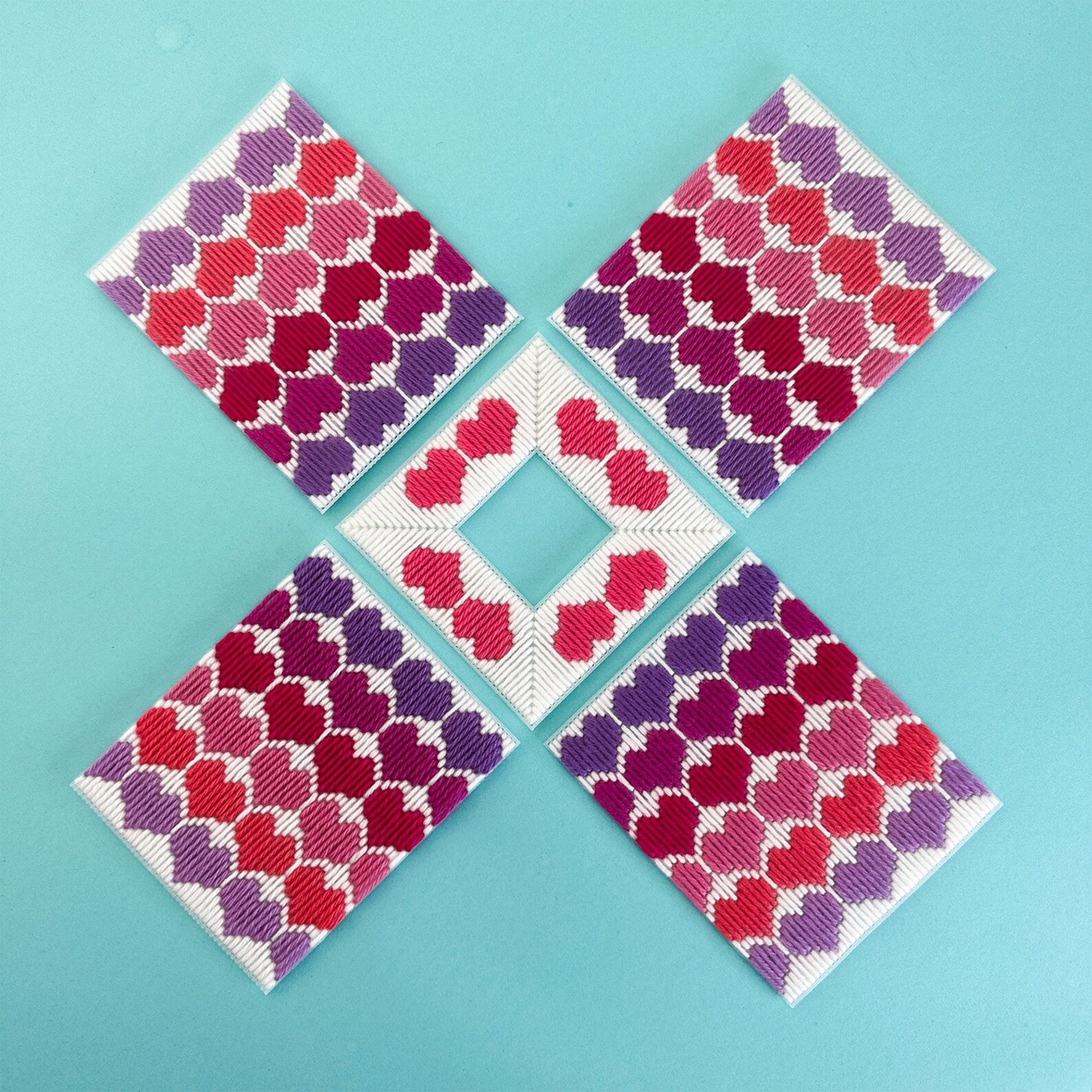 DIGITAL PATTERN: "foolish Heart" Bargello Tissue Box Cover - Bargello ...