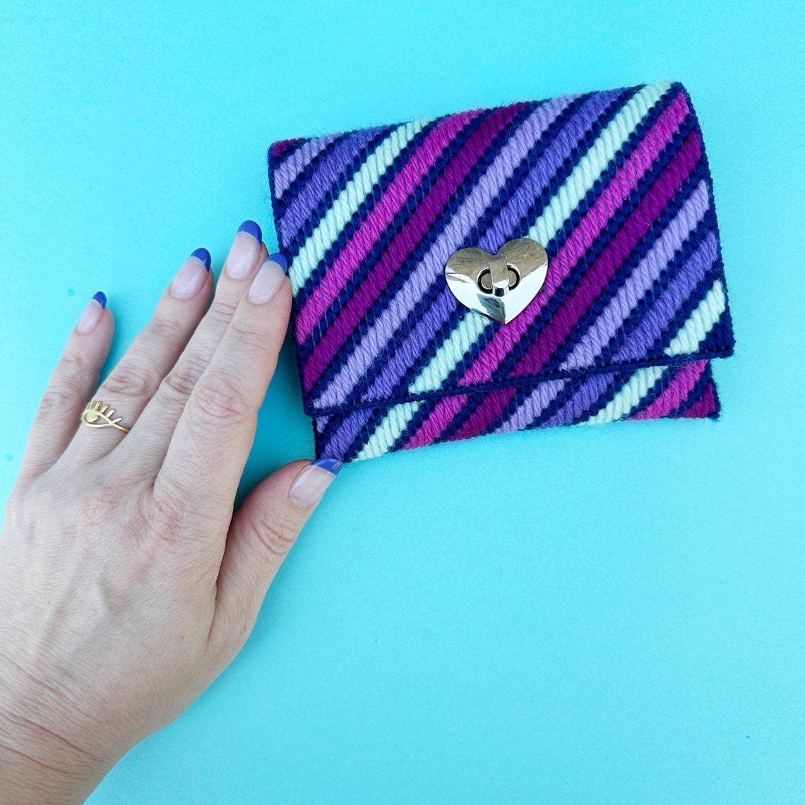 DIGITAL PATTERN: "tainted Love" Bargello Change Purse - Bargello ...