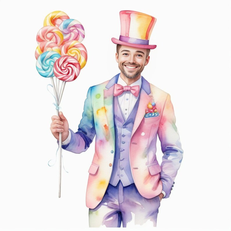 Candyland Clipart Sweets Clipart Candy Graphics Rainbow Candy Candy ...