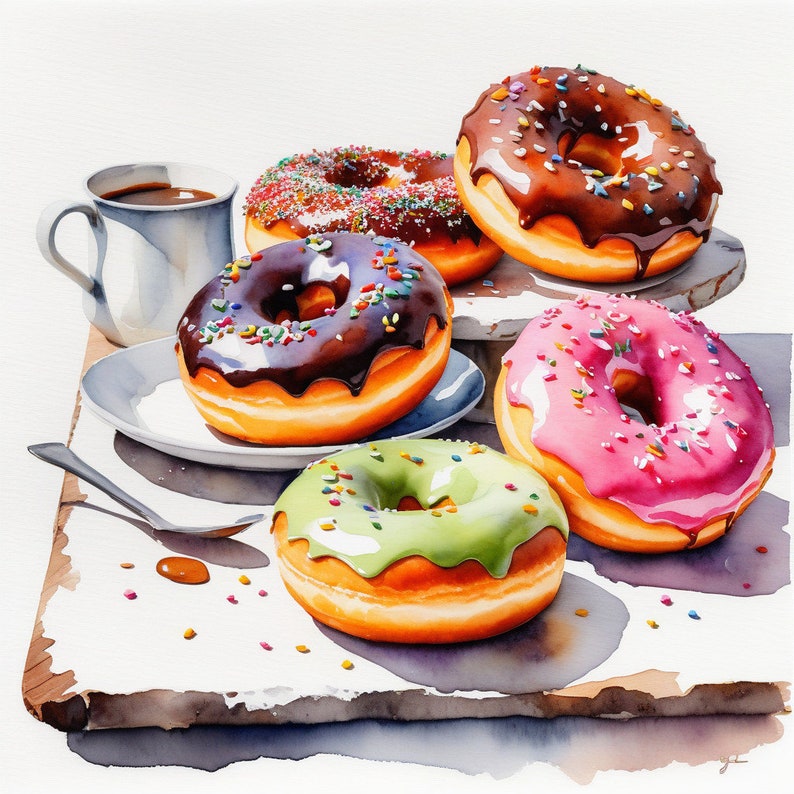 Donut Collection Clipart Donut Clipart Donuts Sprinkle Donuts Donut ...