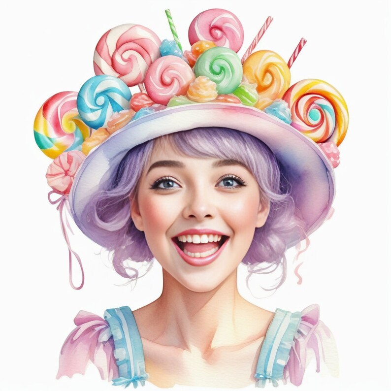 Candyland Clipart Sweets Clipart Candy Graphics Rainbow Candy Candy ...