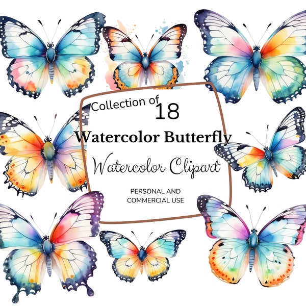 Butterfly Clipart - Etsy