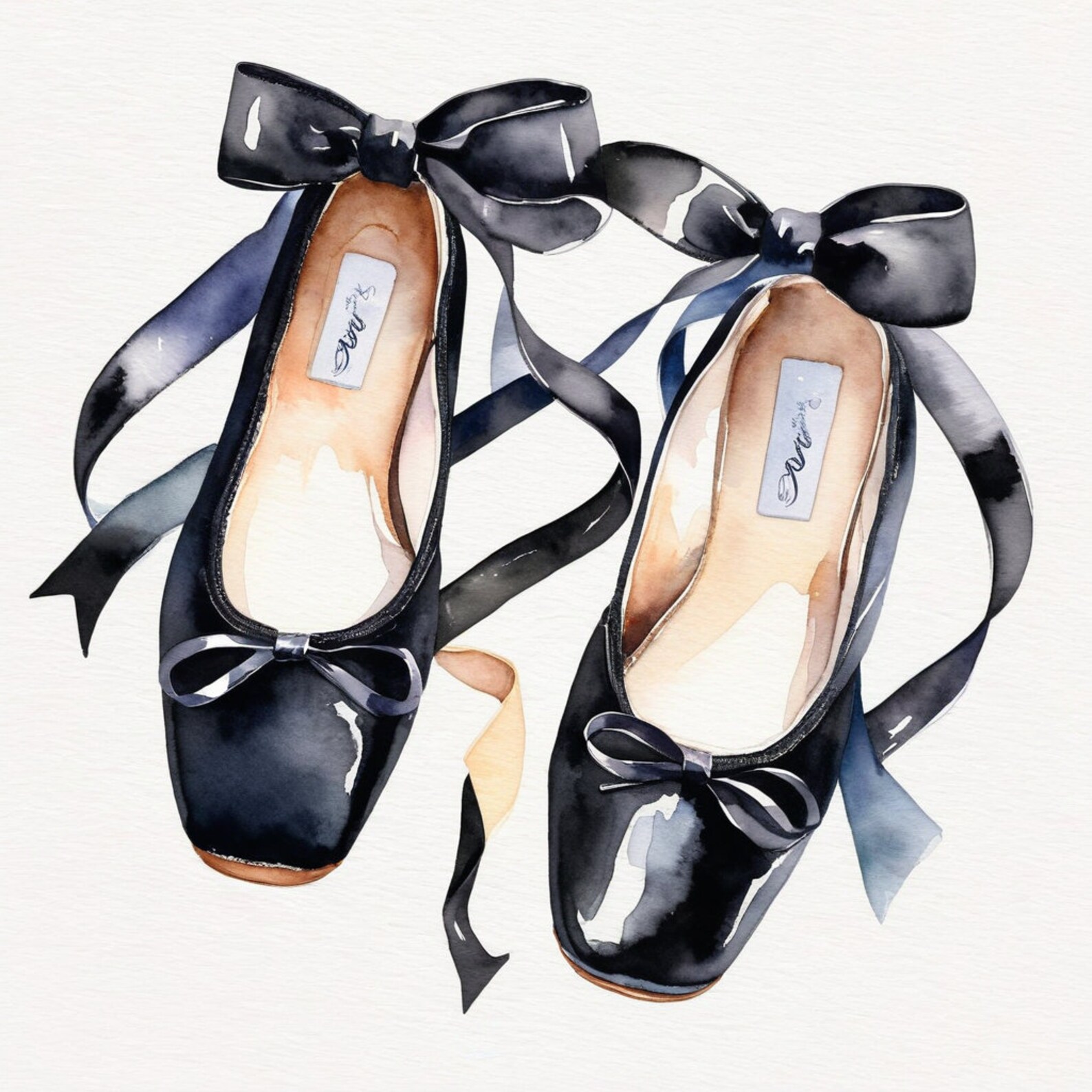 Ballet Pointe Shoes Clipart | Ballet Slippers Svg | Ballerina Shoes ...