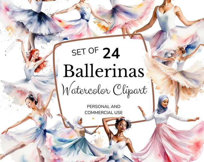 Ballerina Clipart Set. Ballet Dancers (boys and Girls) With Lots of ...