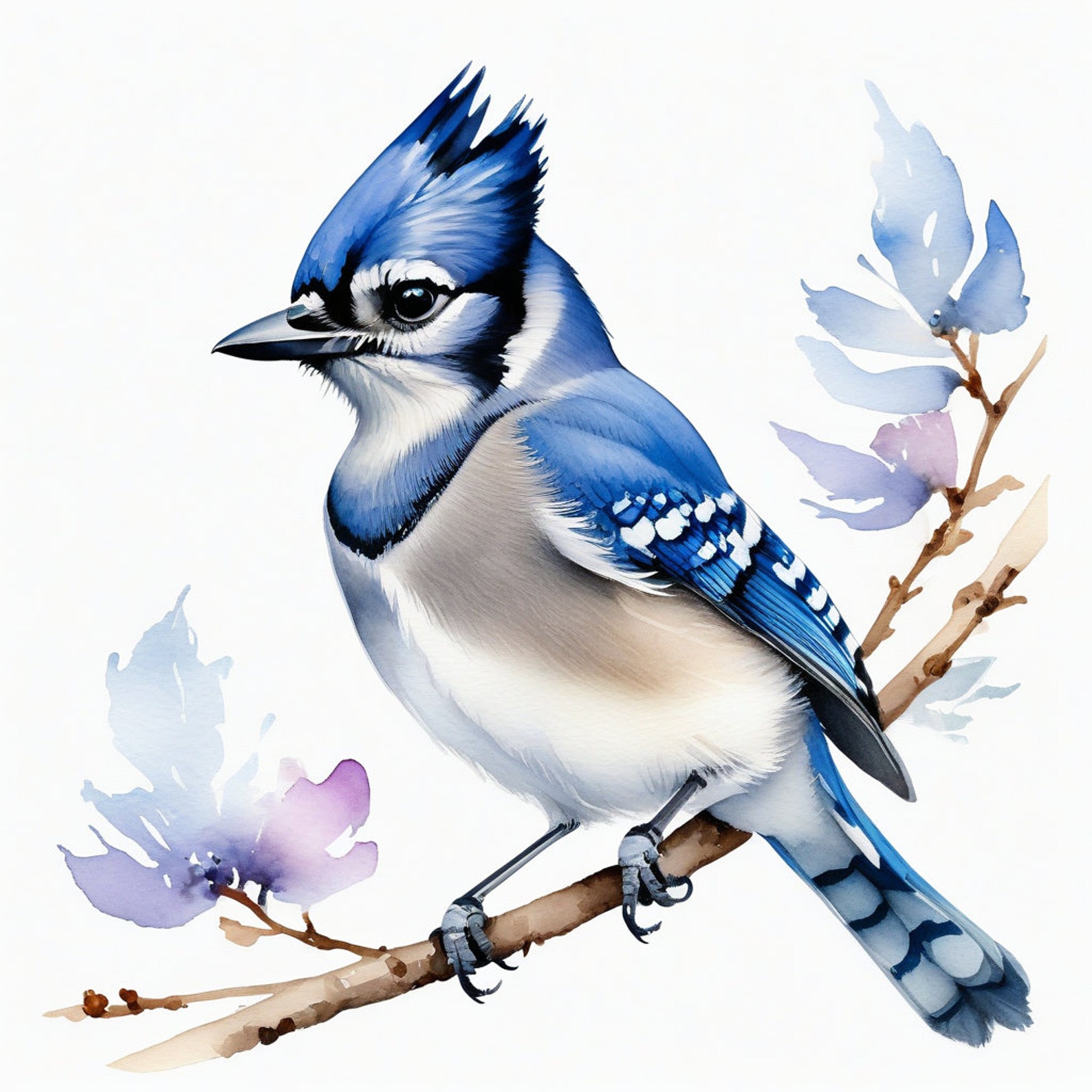 Bluejay Clipart | Bluejays Svg | Cute Bird Clipart | Instant Download ...