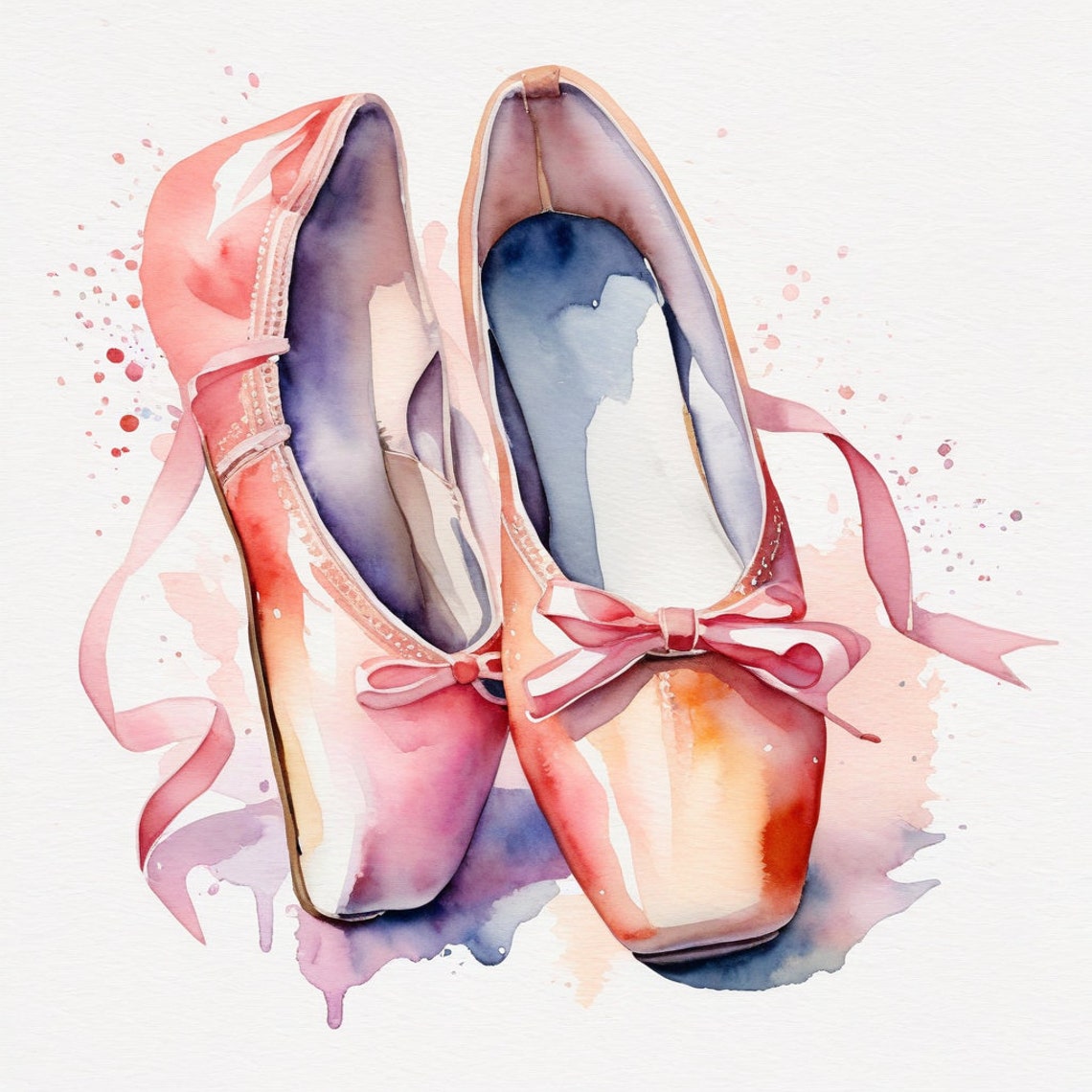 Ballet Pointe Shoes Clipart | Ballet Slippers Svg | Ballerina Shoes ...