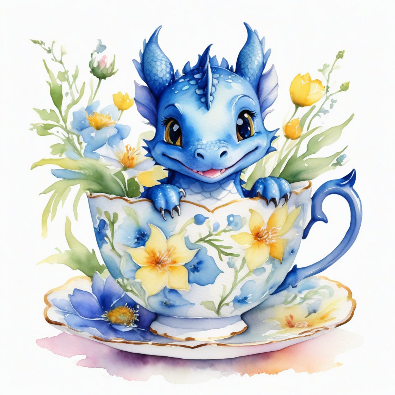 Teacup Dragon Collection | Clipart Dragon Clipart | Fantasy Dragon ...