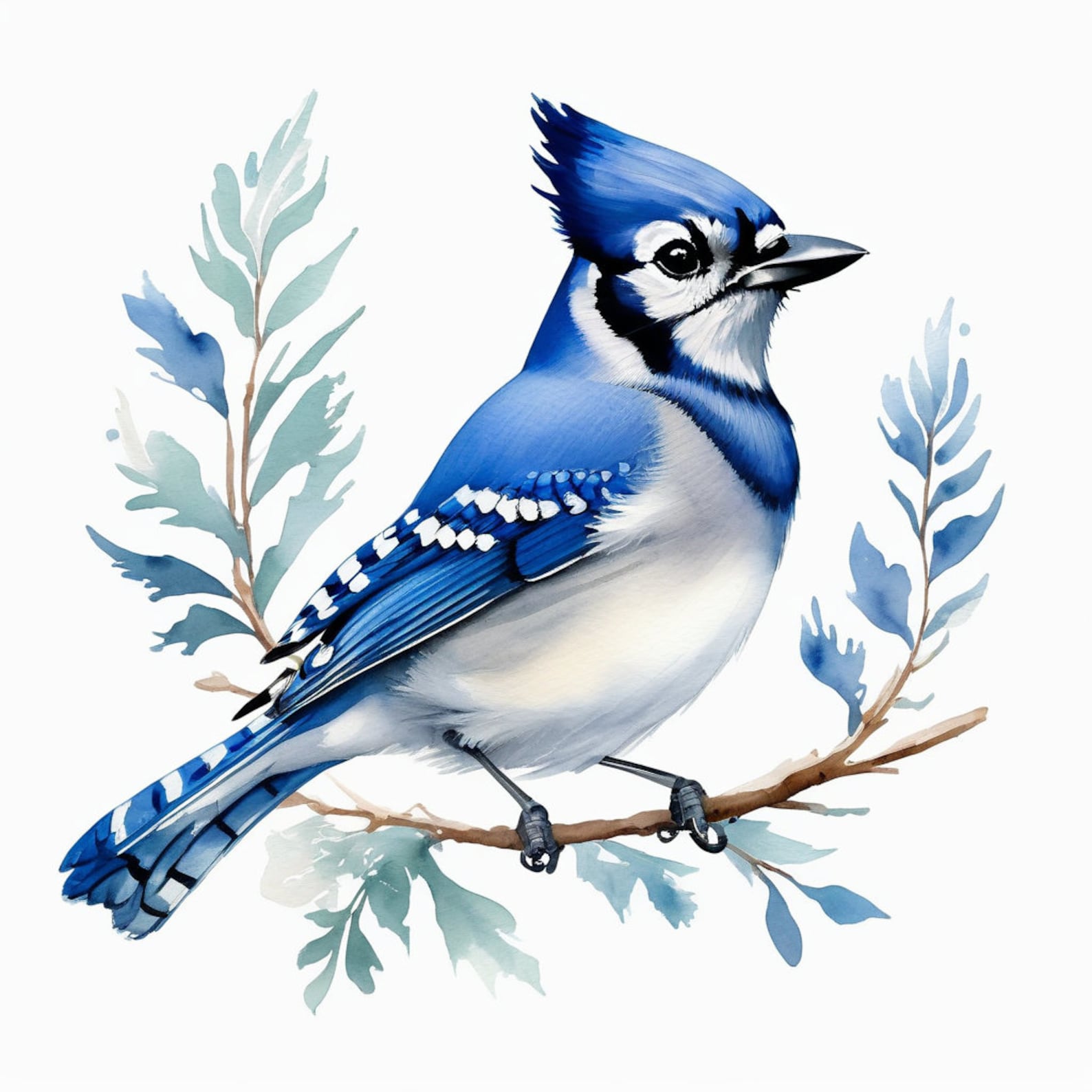 Bluejay Clipart | Bluejays Svg | Cute Bird Clipart | Instant Download ...