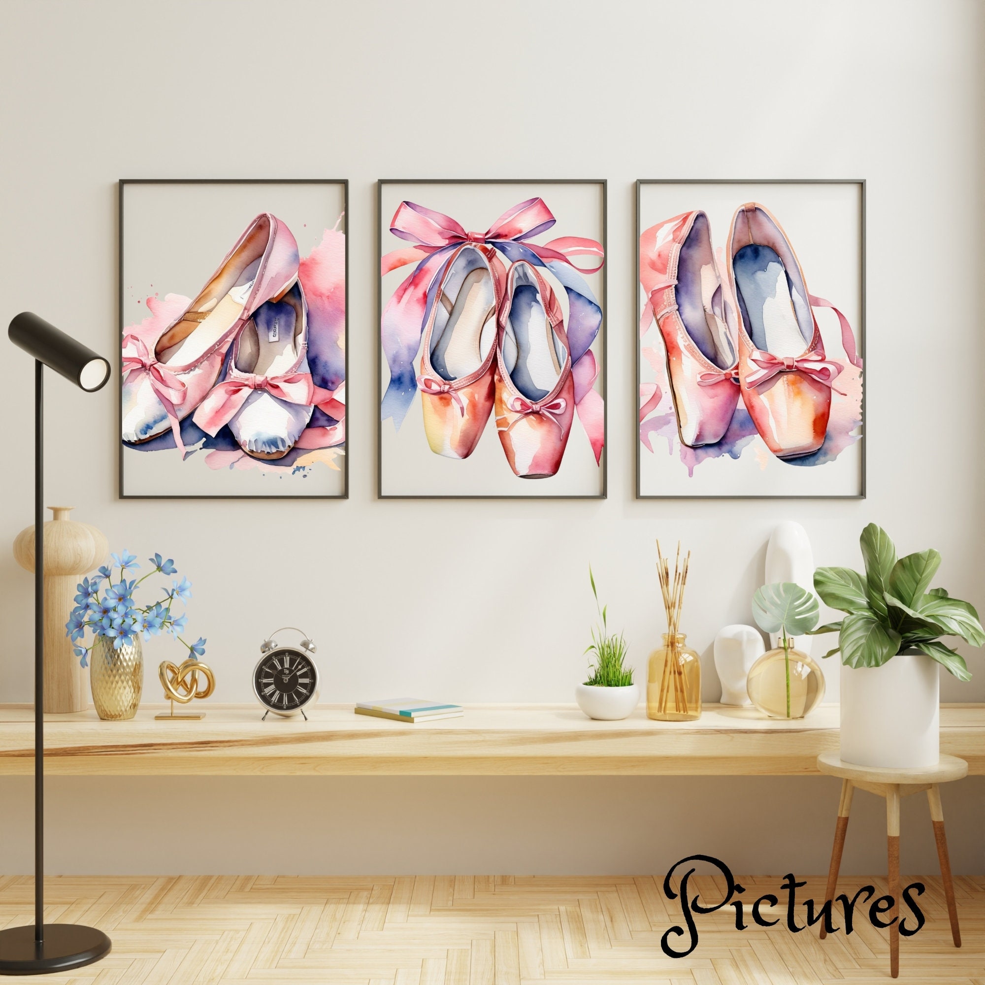 Ballet Pointe Shoes Clipart | Ballet Slippers Svg | Ballerina Shoes ...