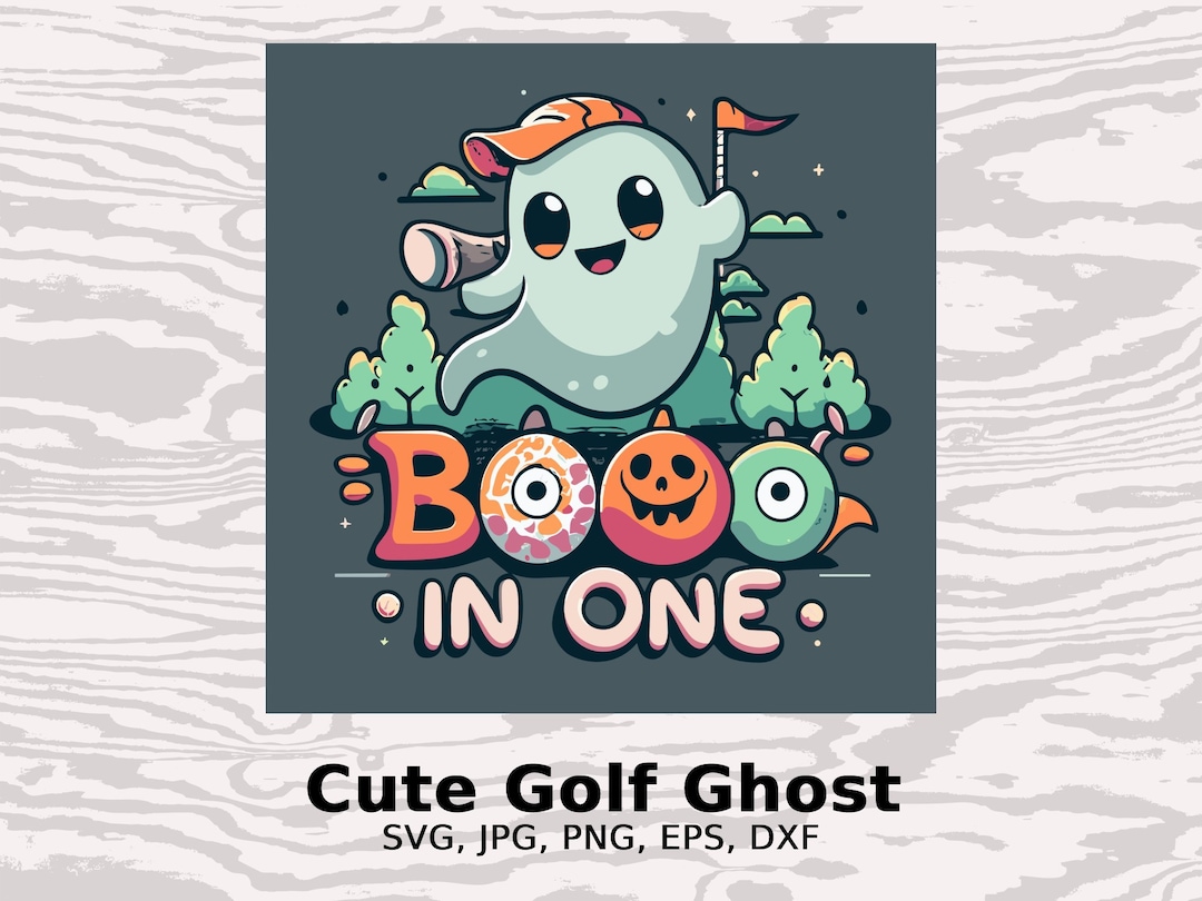 Cute Golf Ghost SVG, Sporty Spooky Ghosts, Clipart Png SVG, Halloween ...
