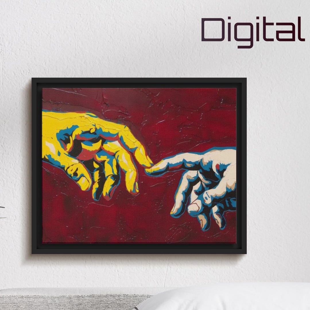 Michelangelo Iconic Masterpieces Digital Wall Art, Ready to Print ...