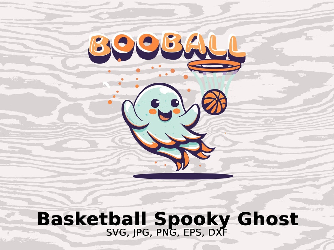 Basketball Spooky Ghost SVG, Sporty Spooky Ghosts, Clipart Png SVG ...