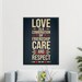 Inspirational Love Quote Wall Art Digital Print, Friendship Care ...