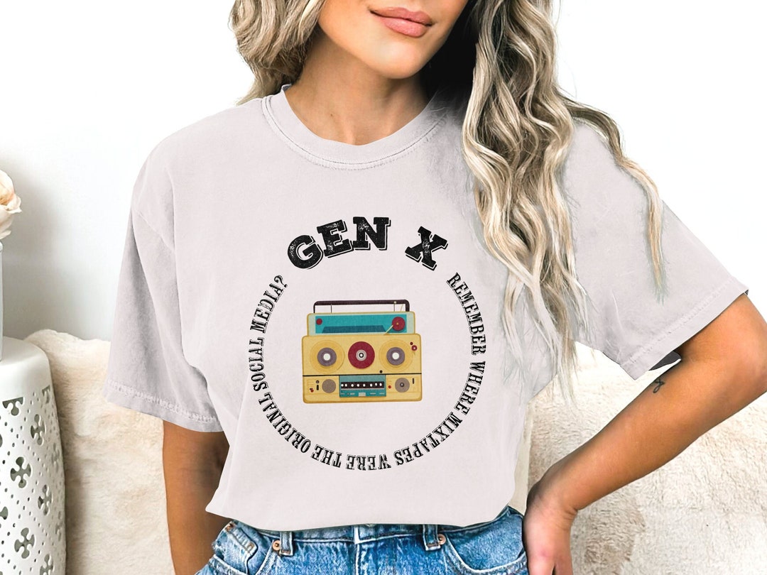 Gen X Cassette Player, Retro Social Media Digital Print, Vintage Music ...