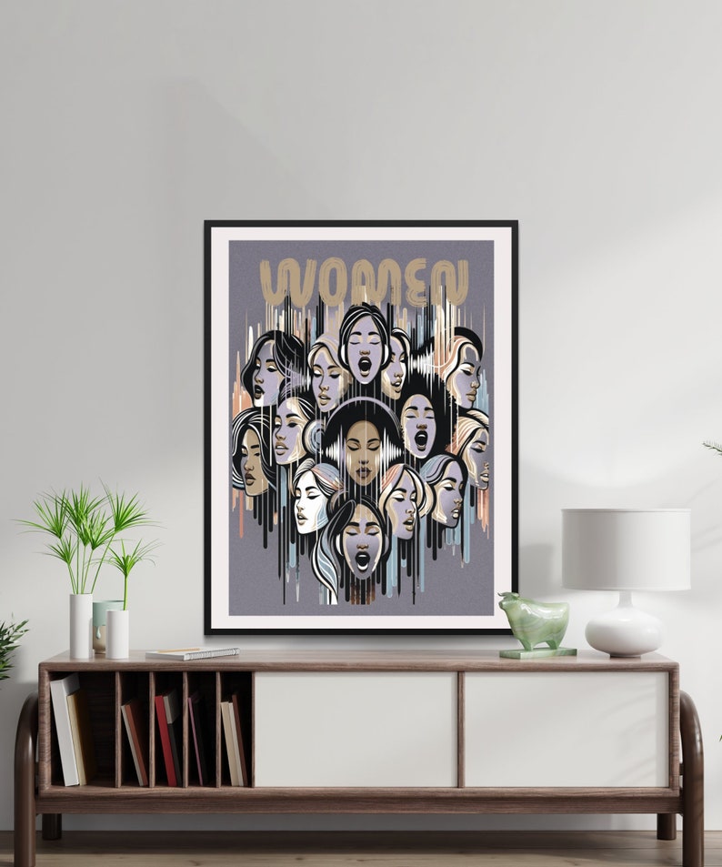Women Poster Print, Diversity of Women, Feminist Art Poster, the Future ...