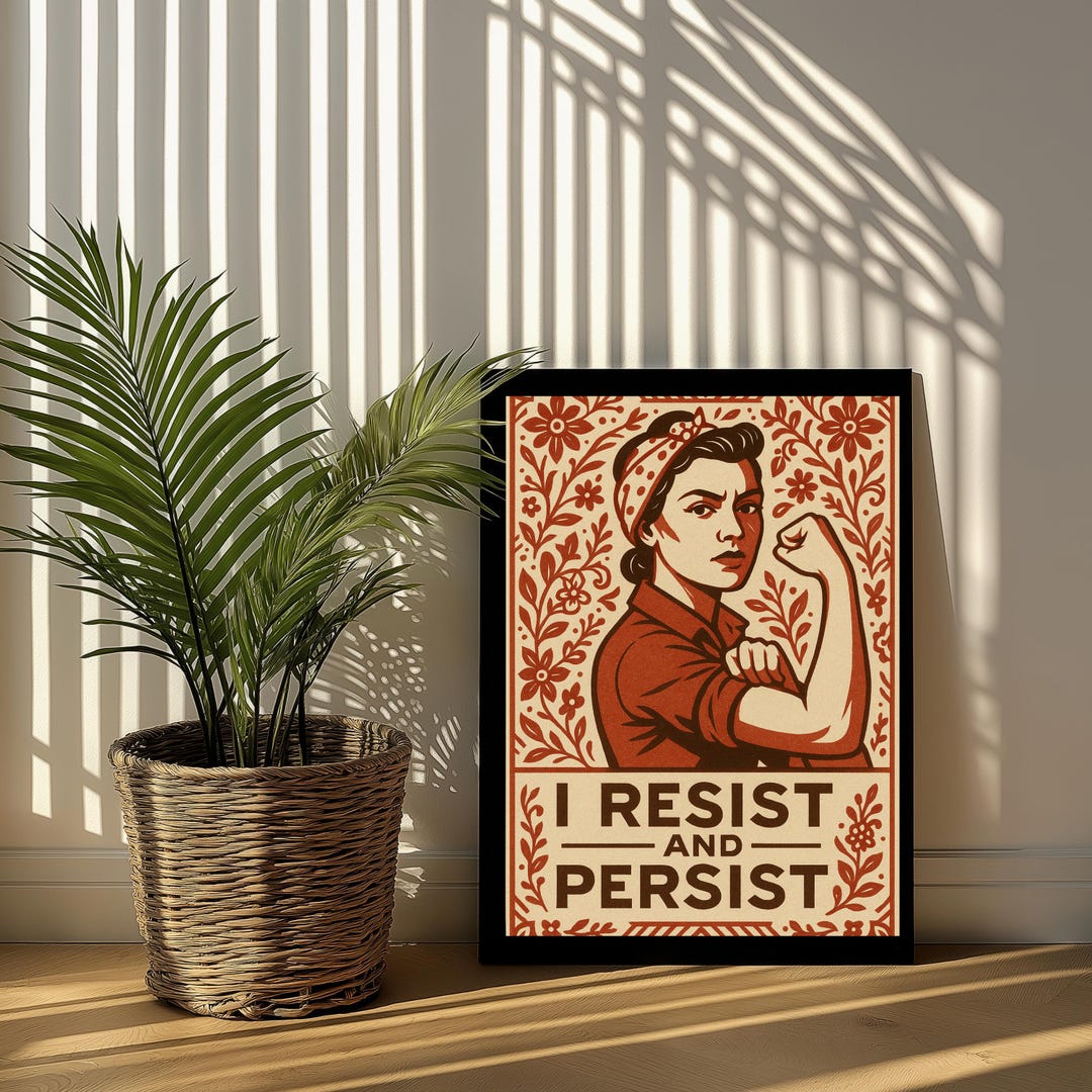 We Can Do It Wall Art Print JPEG, Rosie Riveter Art, Feminist Gift, I ...