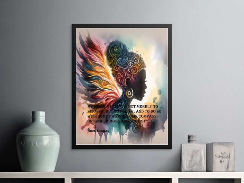 Inspirational Maya Angelou Quote Poster Bundle, Set of 10 Digital ...