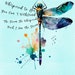 Dragonfly With Poem, DIGITAL PRINTS, Watercolor Wall Art Print ...