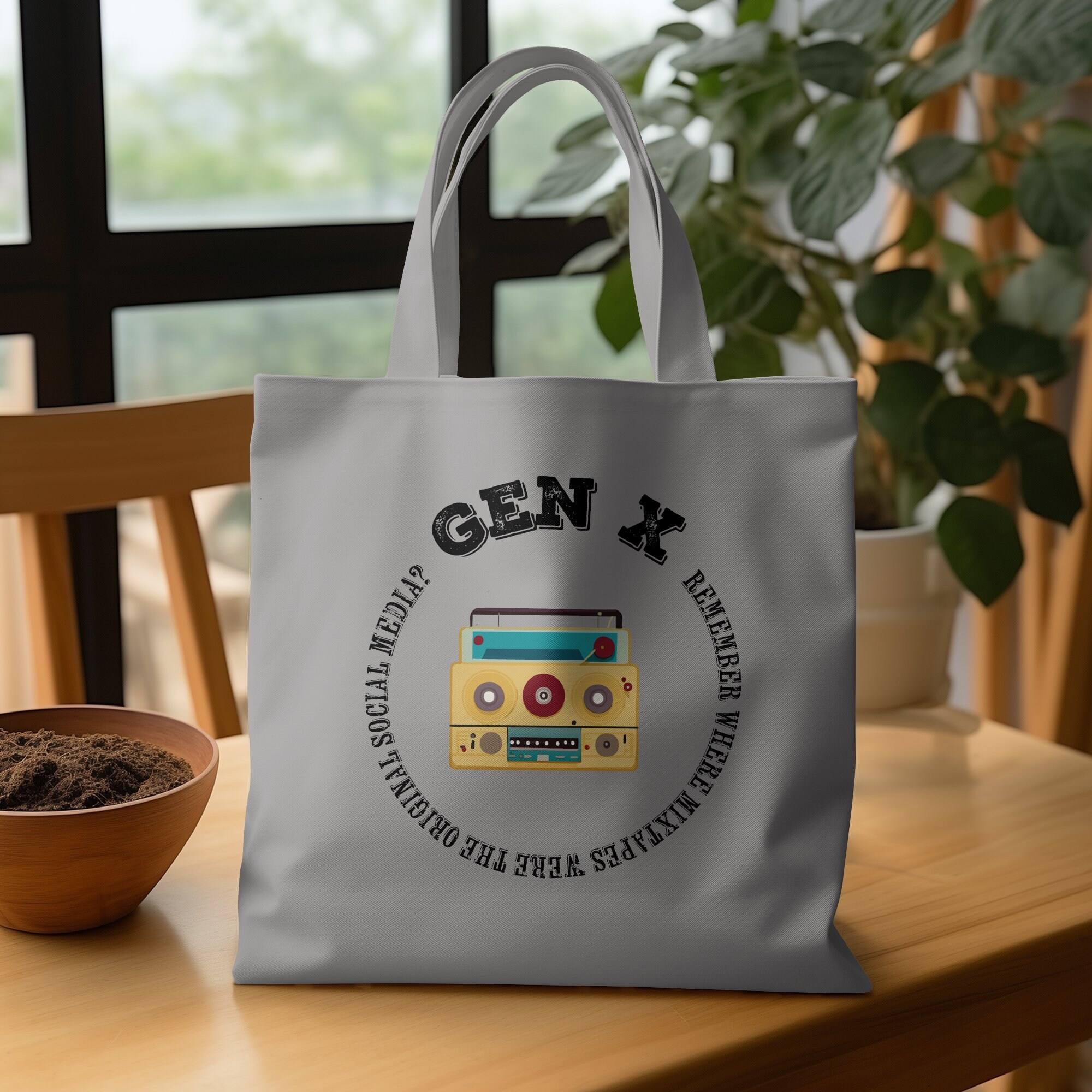 Gen X Cassette Player, Retro Social Media Digital Print, Vintage Music ...