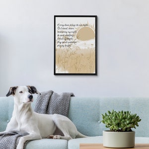 Embrace Poetry Sunrise Affirmation Poem Digital Print, Inspirational ...
