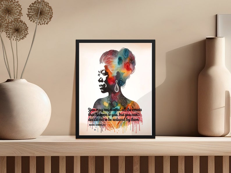 Inspirational Maya Angelou Quote Poster Bundle, Set of 10 Digital ...