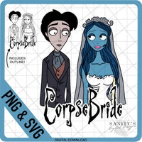 Corpse Bride , Victor Van Dort, & Scraps SVG Digital Download Layered ...