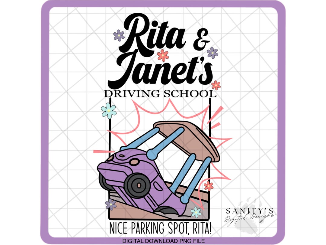 Rita and Janet Png, Driving School Png, Nice Parking Spot Rita, Cartoon ...