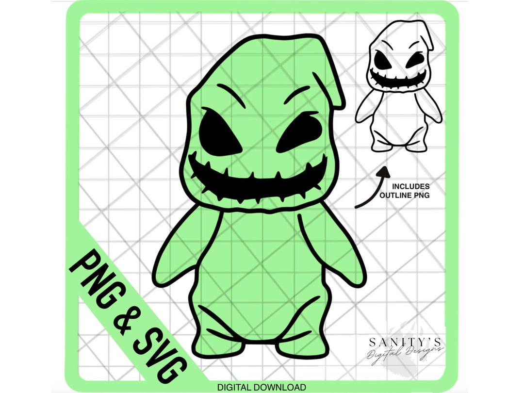 Oogie Boogie, Layered SVG, for Sticker, Sublimation, Cricut, Custom ...