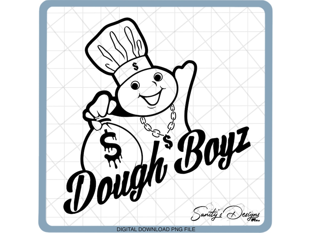 Dough Boyz Outline Money Bag Decal Design Digital Download - Etsy