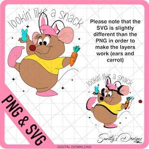 Gus Gus Mouse Png, Layered SVG, Easter, Egg, Holiday, Stanley, Cute ...