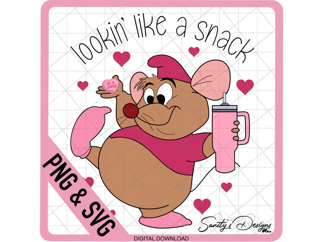 Gus Gus Mouse Png, Layered SVG, Valentines Day, Heart, Stanley, Cute ...