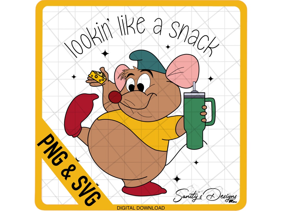 Gus Gus Mouse Png, Layered SVG, Stanley, Cute, Princess, Cartoon, Snack ...