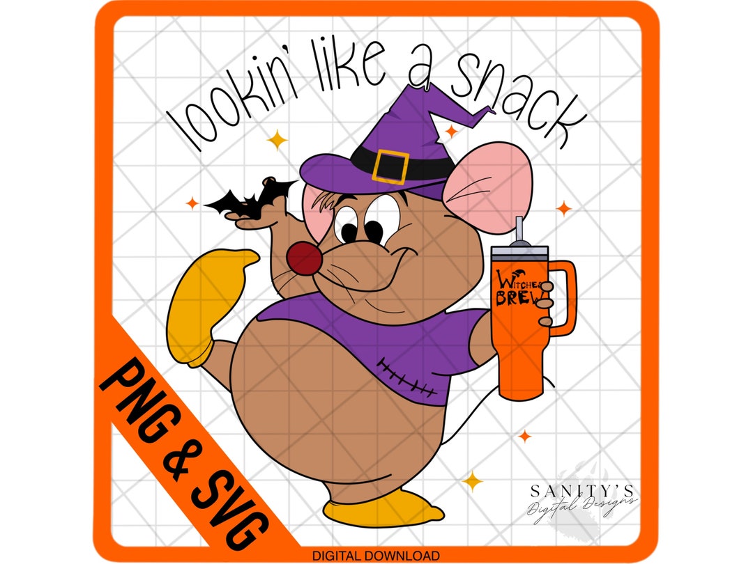 Gus Gus Mouse Png, Layered SVG, Stanley, Bat, Halloween, Princess ...