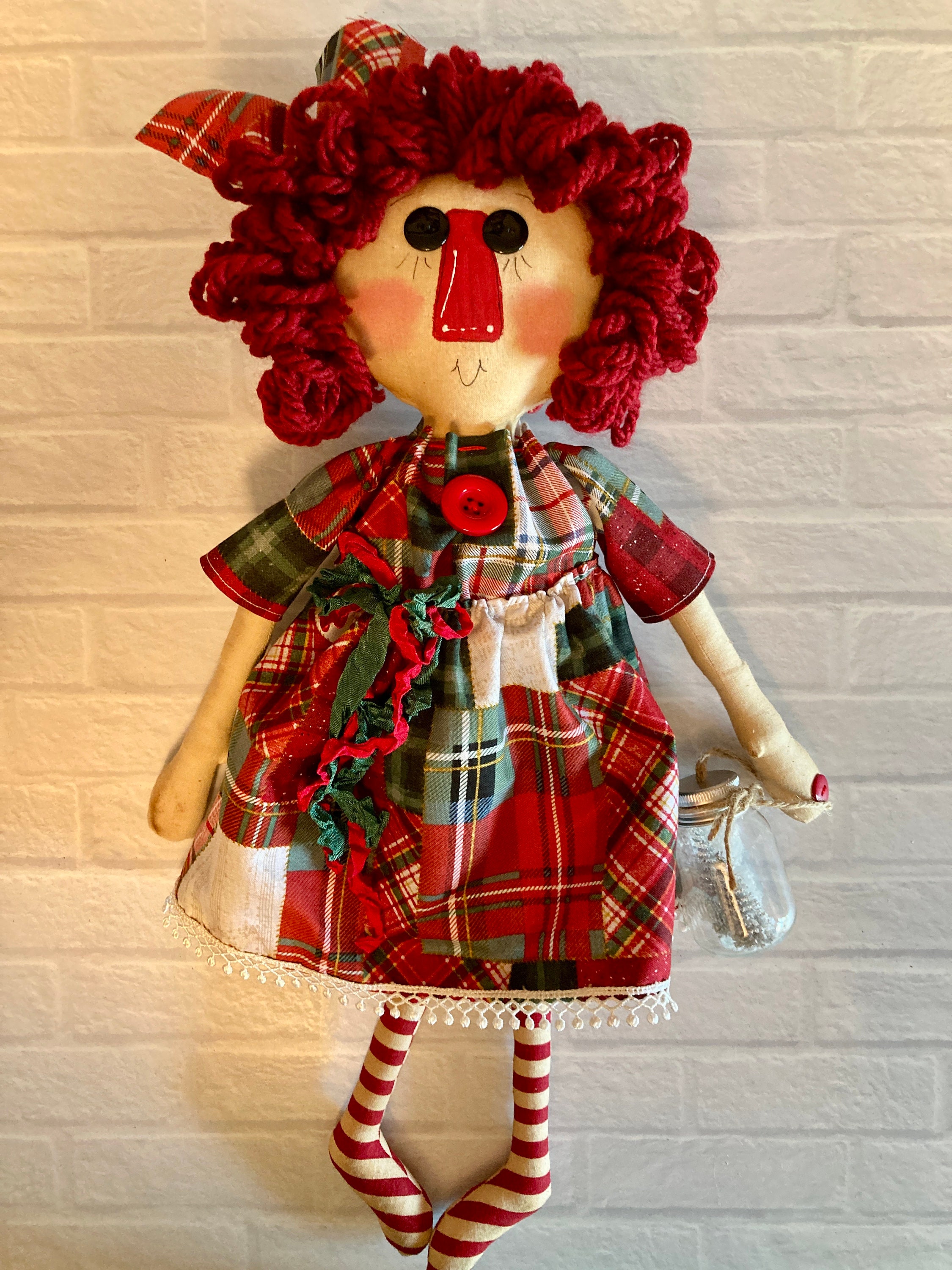 Patchwork Annie Rag Doll 18 Handmade Stuffed Doll - Etsy