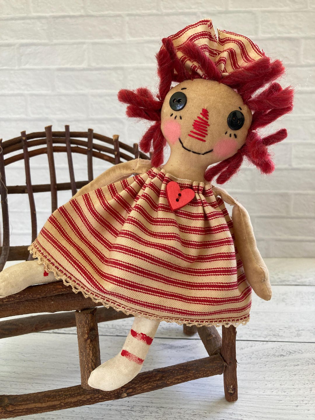 Little Homespun Annie Doll - Etsy