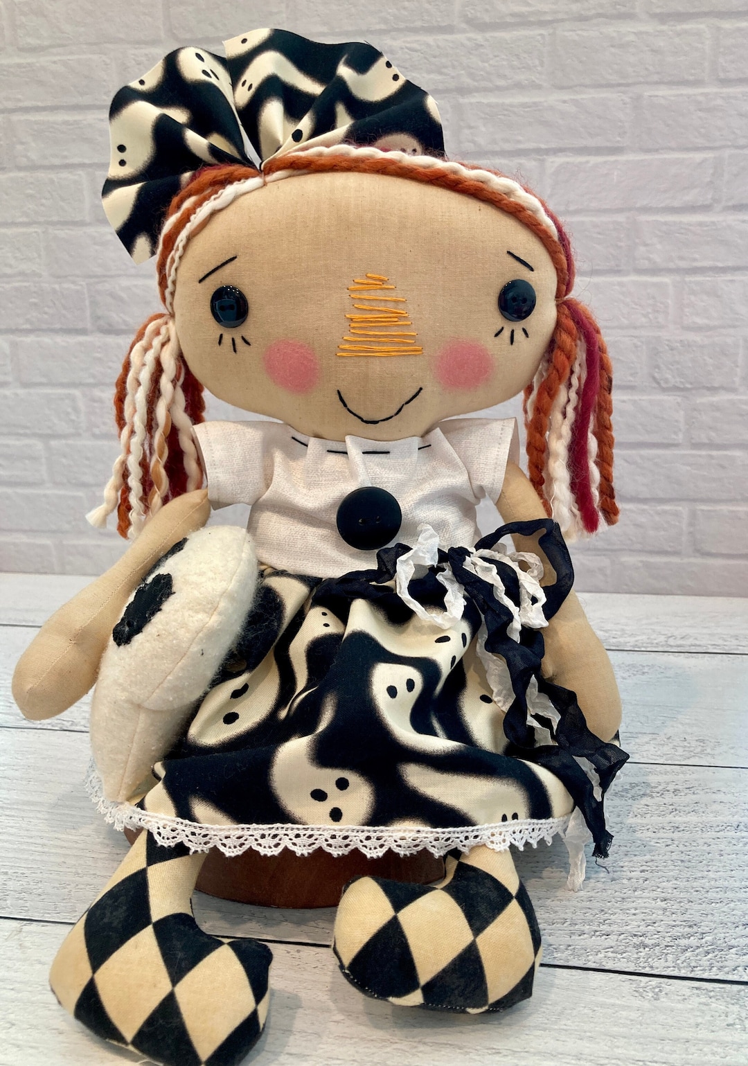 Cassie Ann Rag Doll Annie Raggedy Ann Doll Handmade Stuffed Rag Doll - Etsy