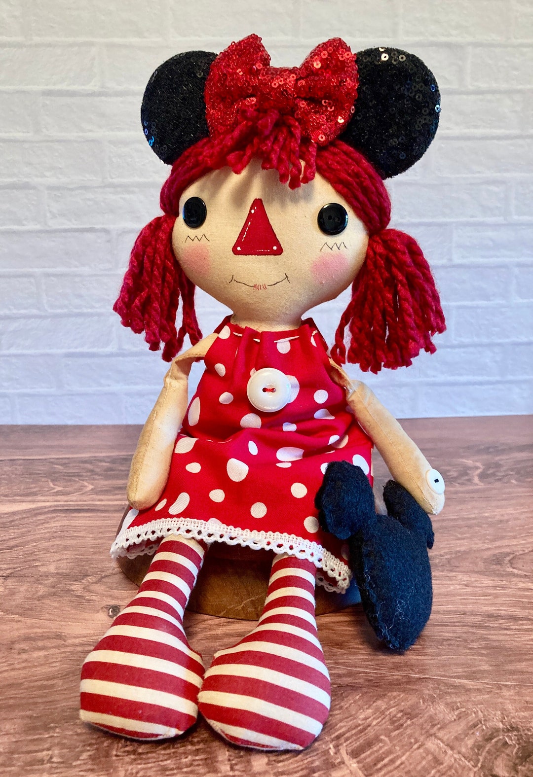 Minnie Ann Rag Doll Raggedy Ann Doll Stuffed Rag Doll - Etsy