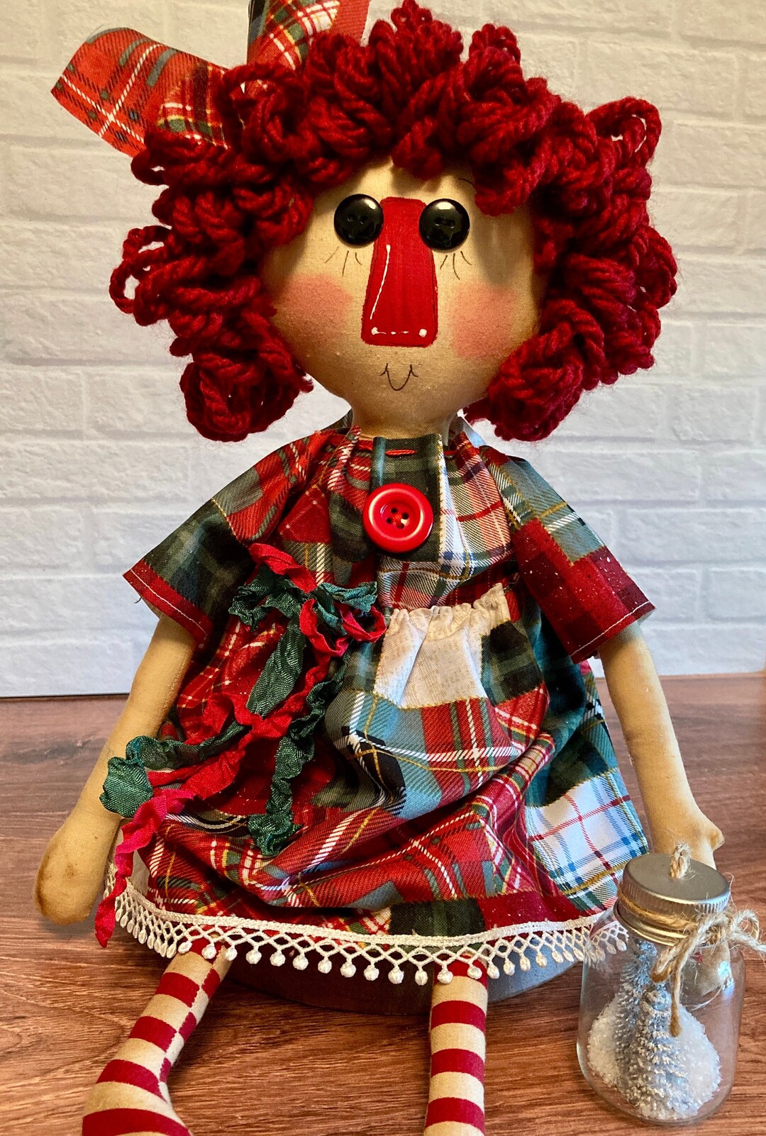 Patchwork Annie Rag Doll 18 Handmade Stuffed Doll - Etsy