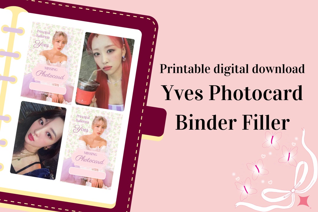 Yves Missing Photocard Binder Filler - Etsy