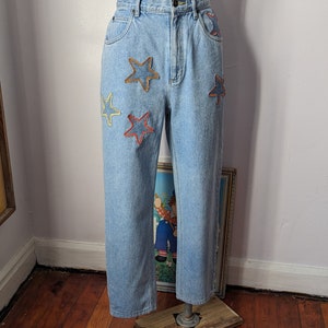 Patchwork Star Jeans by Sensible Slacks - Etsy
