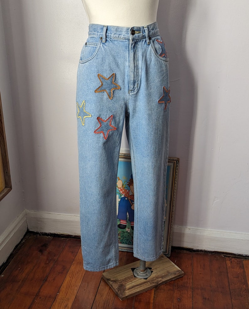 Patchwork Star Jeans by Sensible Slacks - Etsy