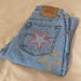 Patchwork Star Jeans- Light Wash Levi's With Handmade Star Patches - Etsy