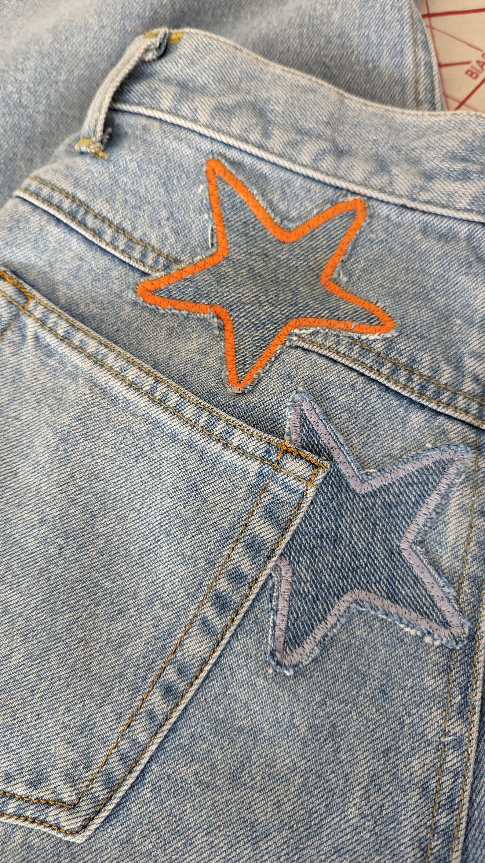 Patchwork Star Jeans by Sensible Slacks - Etsy