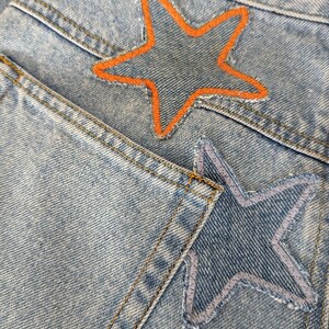 Patchwork Star Jeans by Sensible Slacks - Etsy