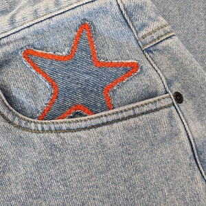Patchwork Star Jeans by Sensible Slacks - Etsy