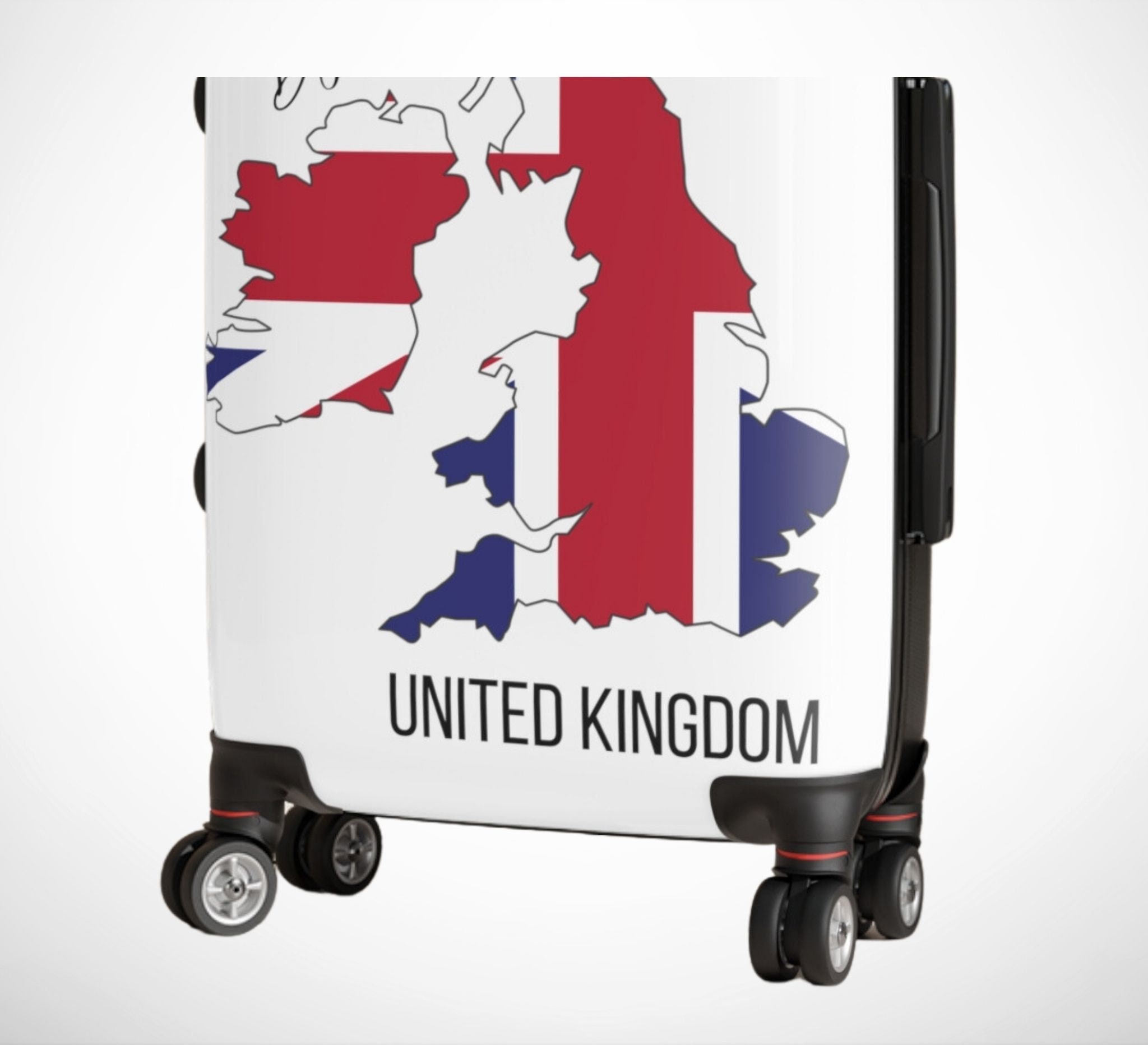 Personalized UK Map Suitcase British Flag Map on Custom - Etsy